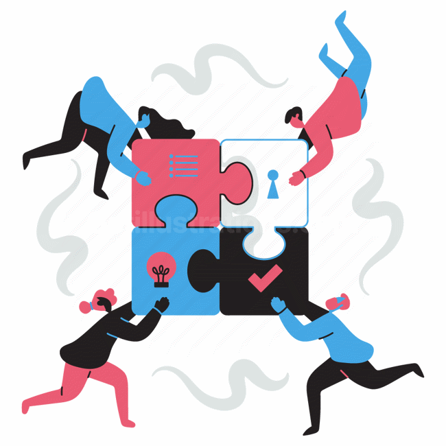 Download collaboration, group, team, teamwork, working together, tasks, people- Basic illustrations